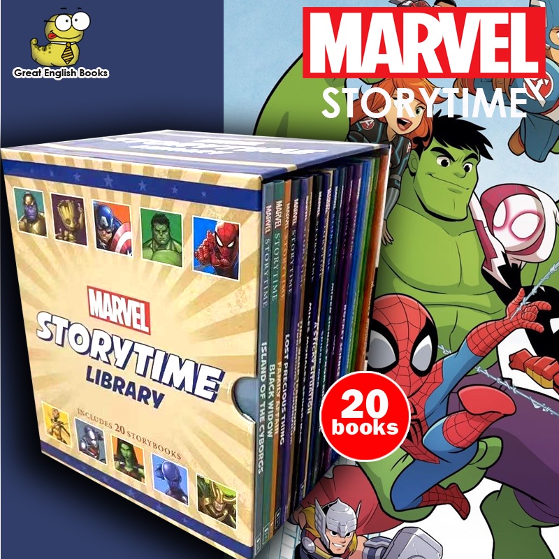 กล่องตำหนิ Marvel Storytime Series Box Set (20 Books) Hardcover ปกแข็ง ...