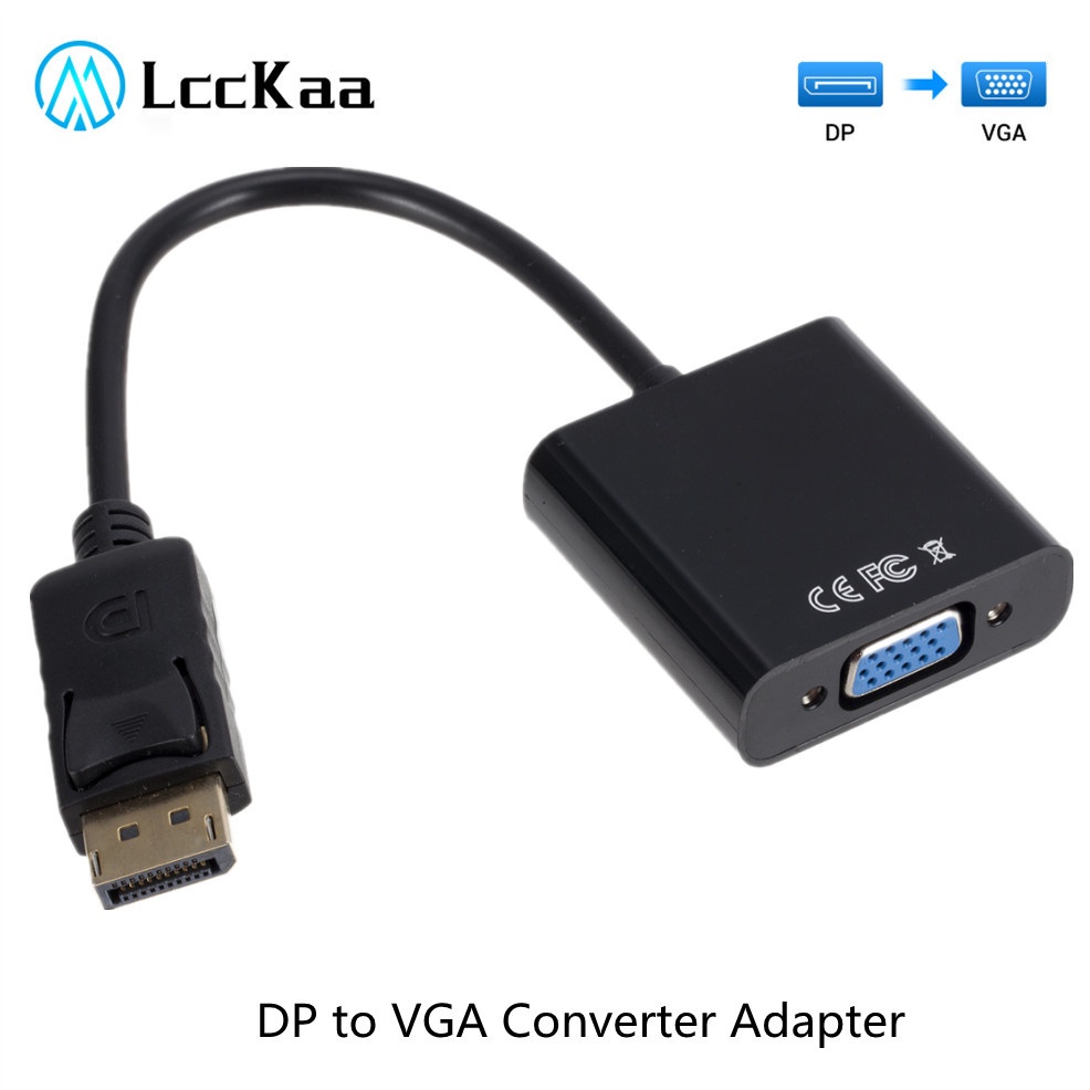 LccKaa DisplayPort Display Port DP to VGA Adapter Cable Male to Female ...