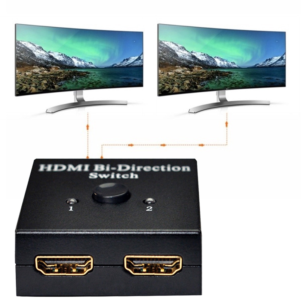 สวิทช์ 3 D HDMI Splitter 1080 P 4k Plug and Play Projector Full HD 2 ...