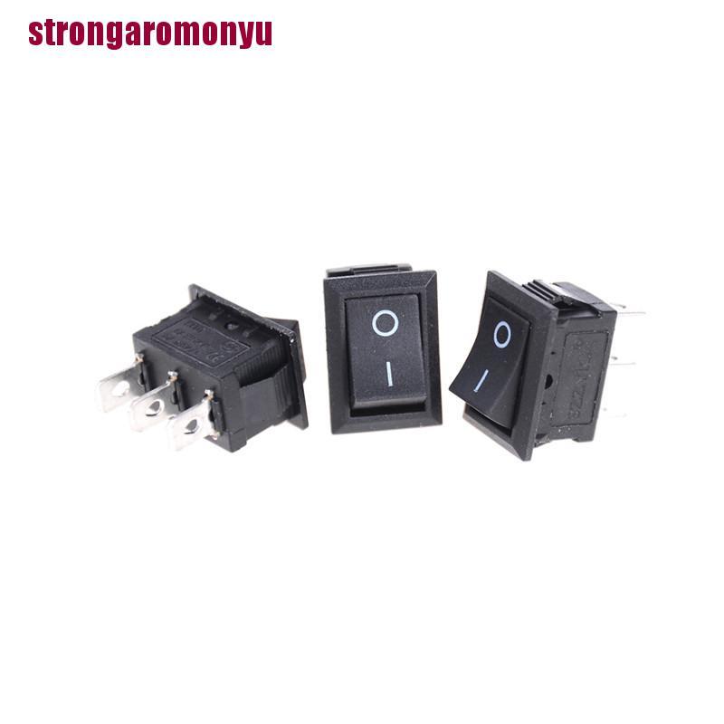 ( N979 ) 3 ชิ้น Spdt On Off On Mini Black 3 Pin สวิทช์โยก Ac 6A 250 V ...