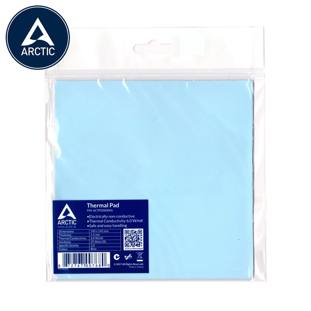 🔥Arctic Thermal Pad 145x145 mm./1.5 mm./6.0 W/mK | Shopee Thailand