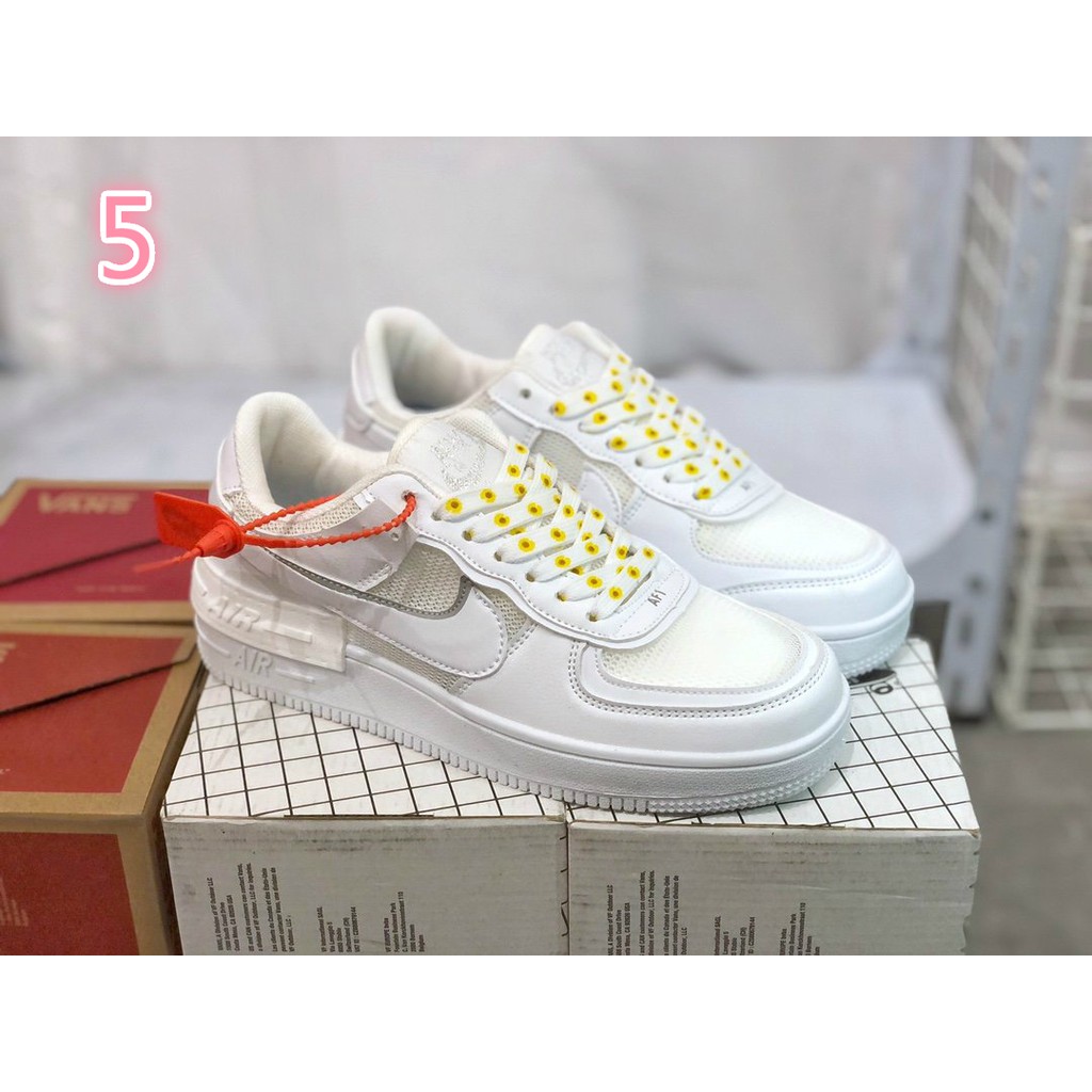 air force 1 shadow stitched macaron ครีมตาข่ายระบายอากาศขนาดเล็ก ...