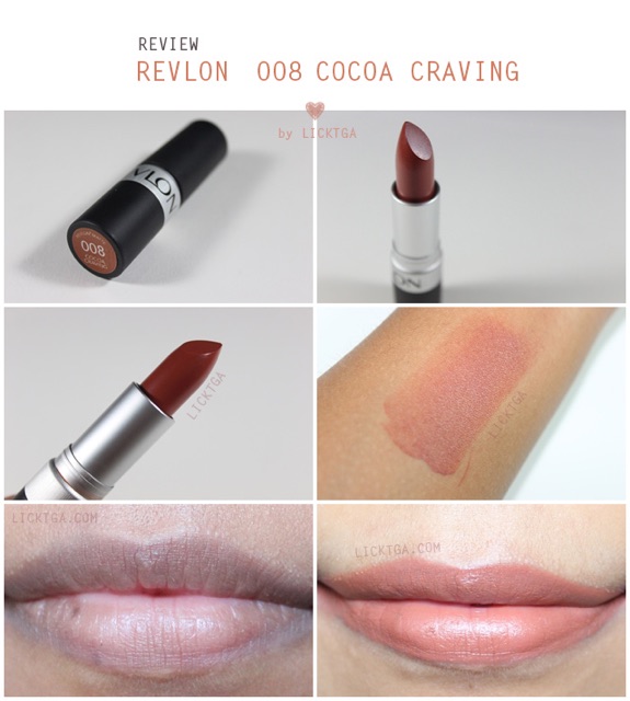 แท้ ลิป Revlon สี 008 Cocoa carving - jenratchaya - ThaiPick