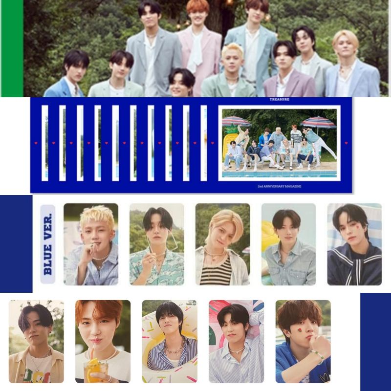 พร้อมส่ง การ์ดโปสการ์ด TREASURE 2nd ANNIVERSARY MAGAZINE - jubjeabja_1 ...