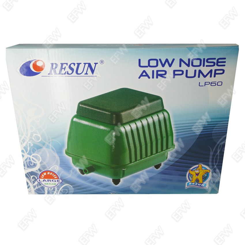 Resun LP-60 ปั๊มลมลูกสูบ ปั๊มอ๊อกซิเจน ปั๊มลมตู้ปลา ปั้มลมบ่อปลา รับ ...