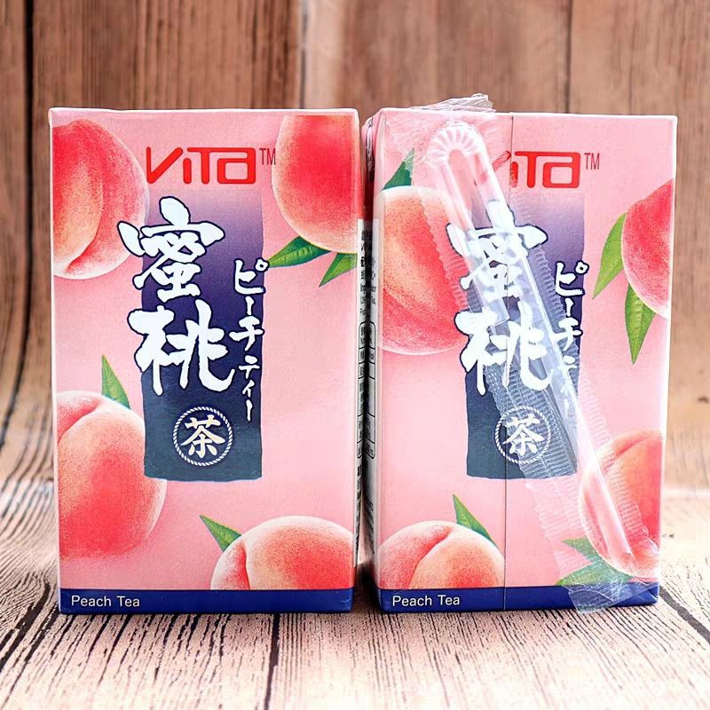 ☢เครื่องดื่มฮ่องกง Vita Japanese Peach Tea 250ml * 24 กล่องนำเข้า Hong ...