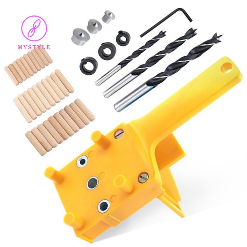 [in stock]41Pcs Woodworking Dowels Jig Kit Handheld Wood Drilling ...