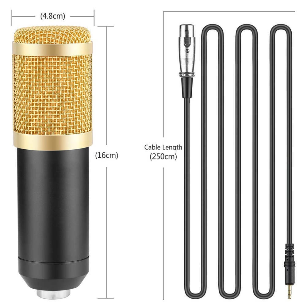 BBM 800 Karaoke Microphone BM800 Studio Condenser Mikrofon Mic Bm-800 ...
