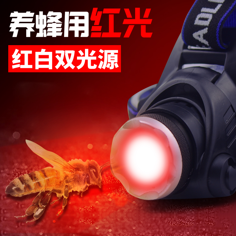 ไฟฉาย Red Light Headlamp Dedicated Beekeeping Check Bee Honey Capture ...