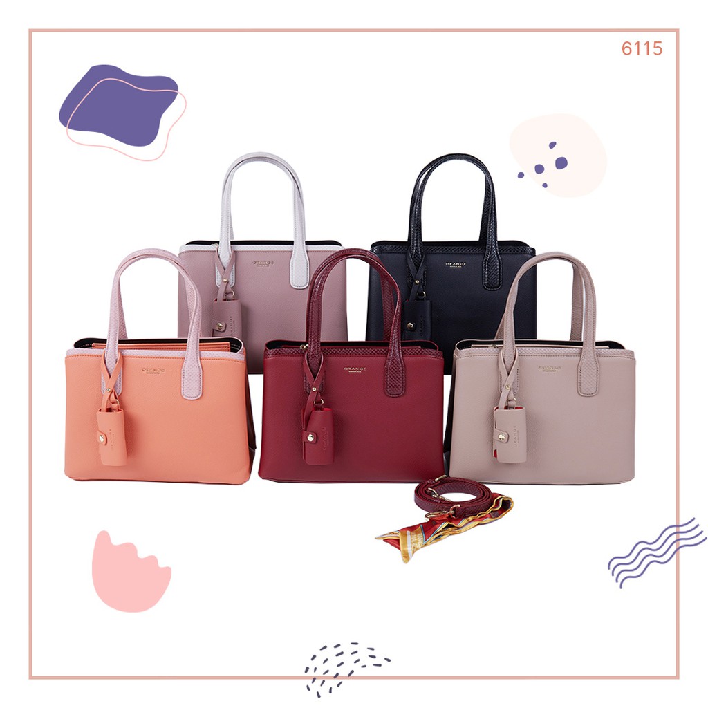 กระเป๋าORANGE MARMALADE SNAKE PRINT PU LEATHER 6115 ...