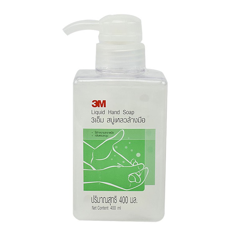 3M 3เอ็ม LIquid Hand Soap สบู่เหลวล้างมือ 400 ml 400 มล. ขวดปั๊ม ...