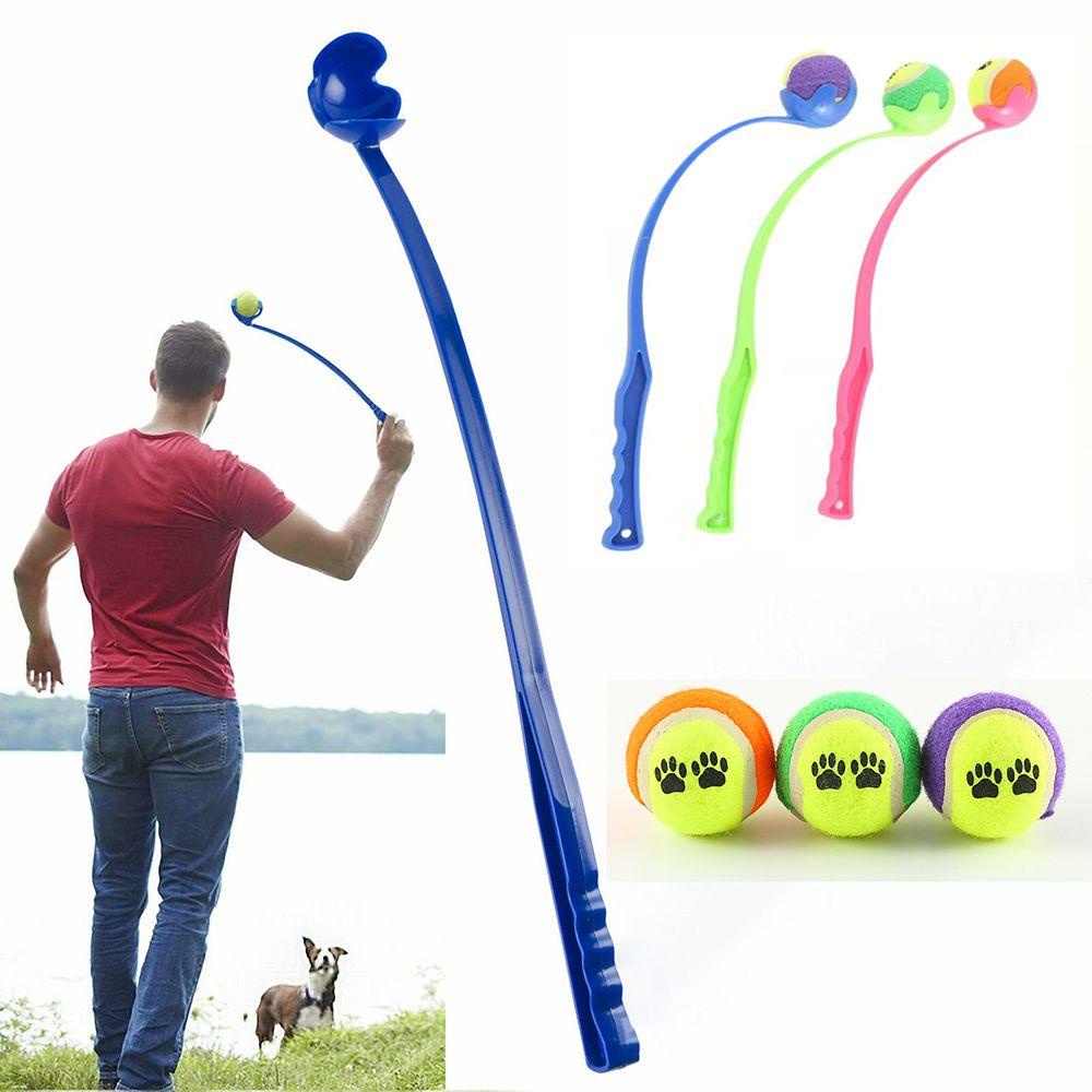 ☆YOLA☆ Outdoor Dog Ball Thrower Launcher Dog Training Toy Fetch ...