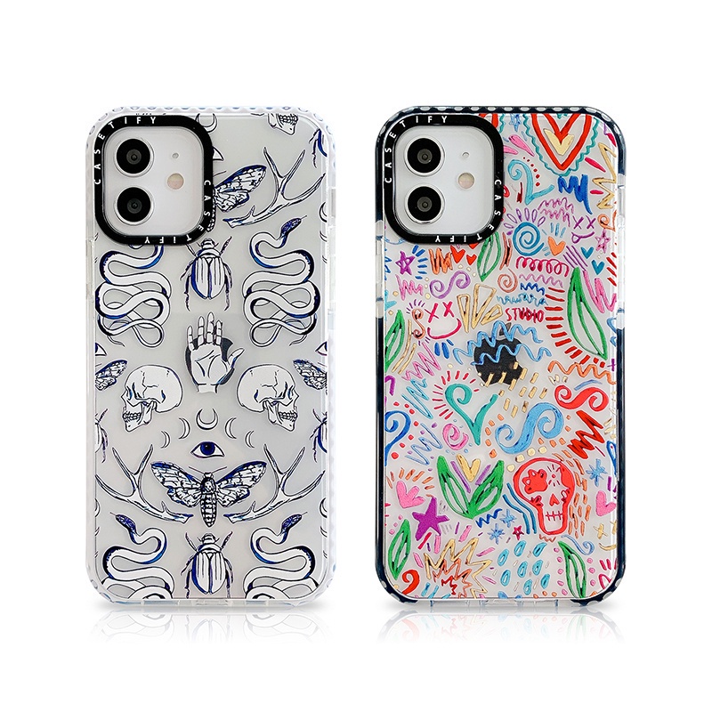 [COD&Ready Stock] Skulls Artwork Impact Resistance Casetify Thickened ...