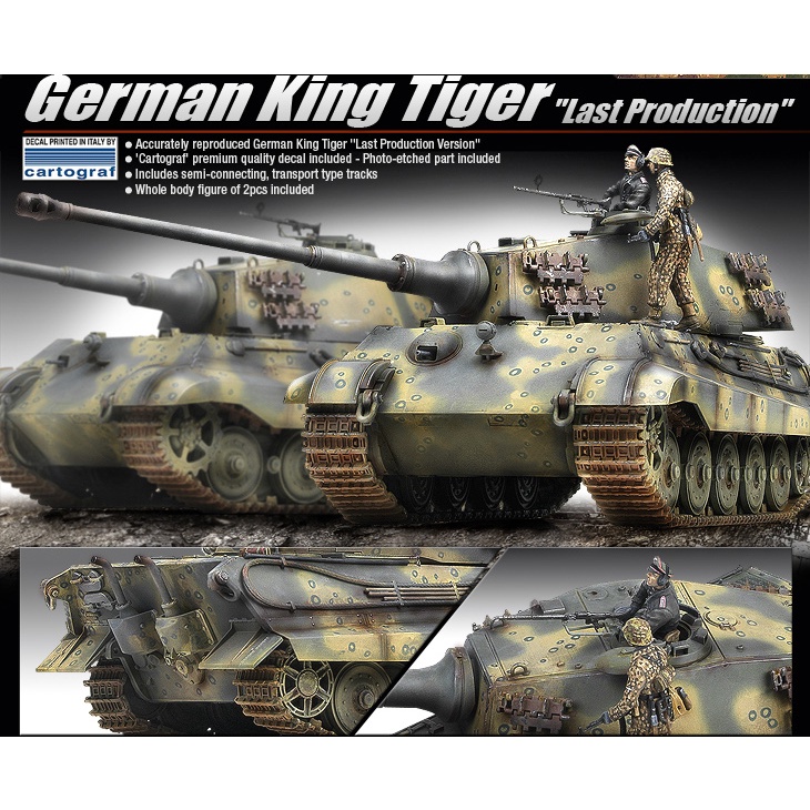 Academy 13229 GERMAN KING TIGER LAST PRODUCTION 135 - konrakmodel ...