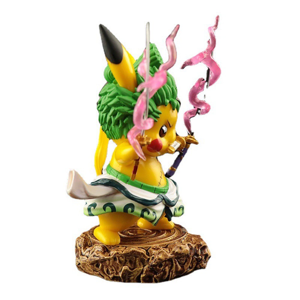 Yolo โมเดลฟิกเกอร์ Pikachu Pikachu Pvc รูปการ์ตูน Pikachu Roronoa Zoro ...
