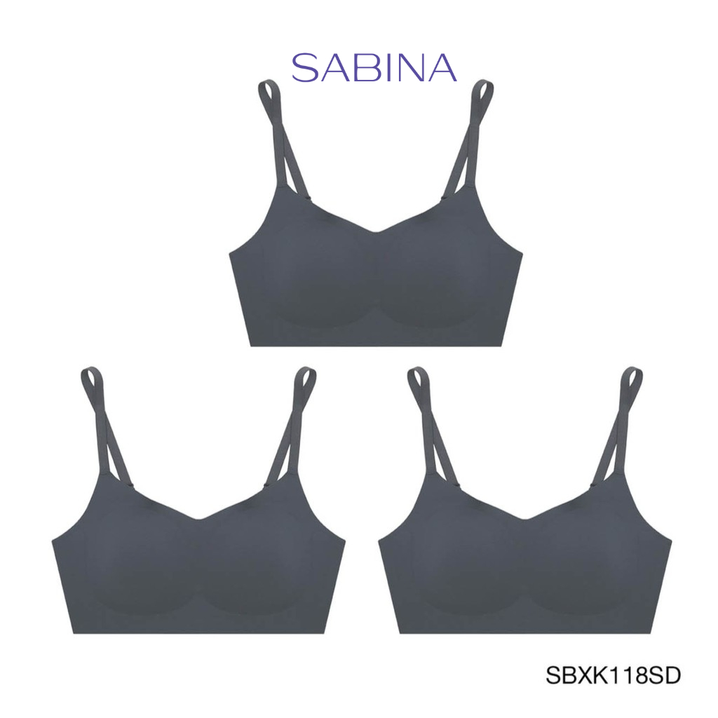 Sabina เสื้อชั้นใน รุ่น Soft Collection รหัส SBXK118SD สีเทาเข้ม ...