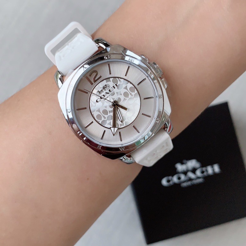 นาฬิกา Coach Boyfriend Women Watch Stainless Steel Silver Ion Plated ...