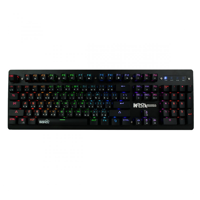 SIGNO Pro-Series KB-738 INFESTA Mechanical Gaming Keyboard Optical SW ...