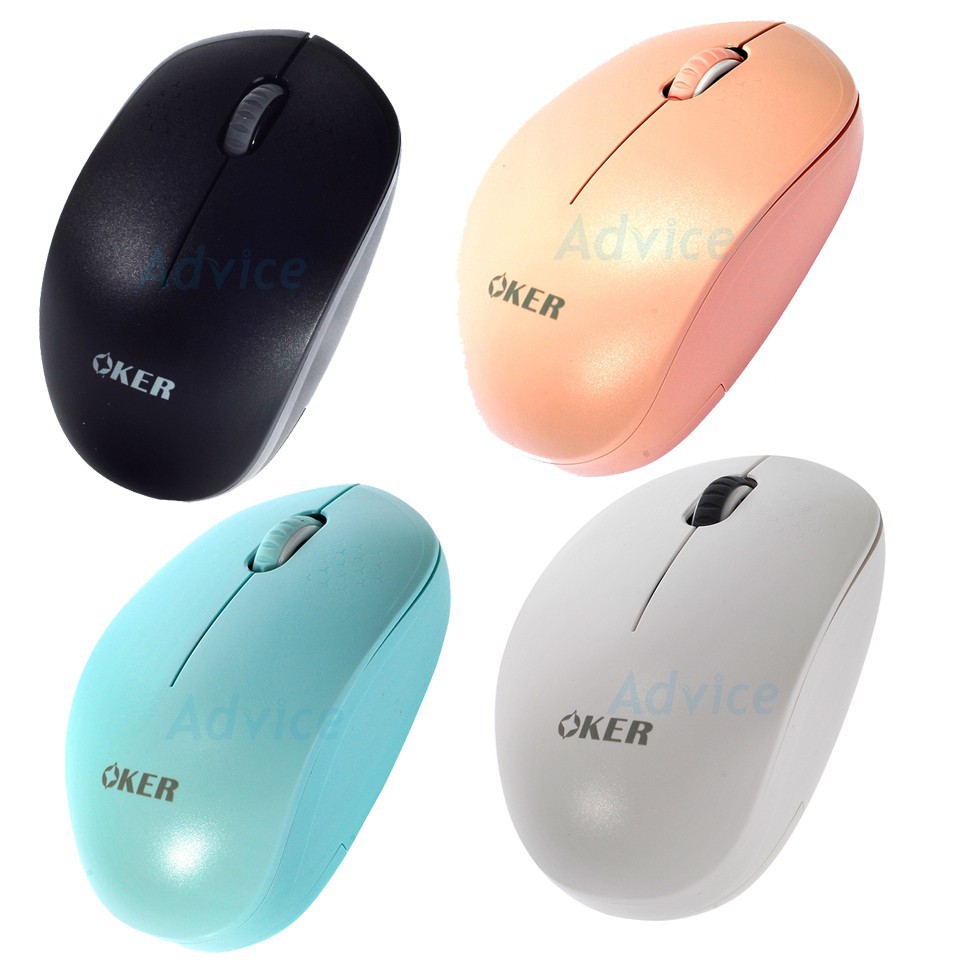Wireless Optical Mouse OKER (V16) Black | Shopee Thailand