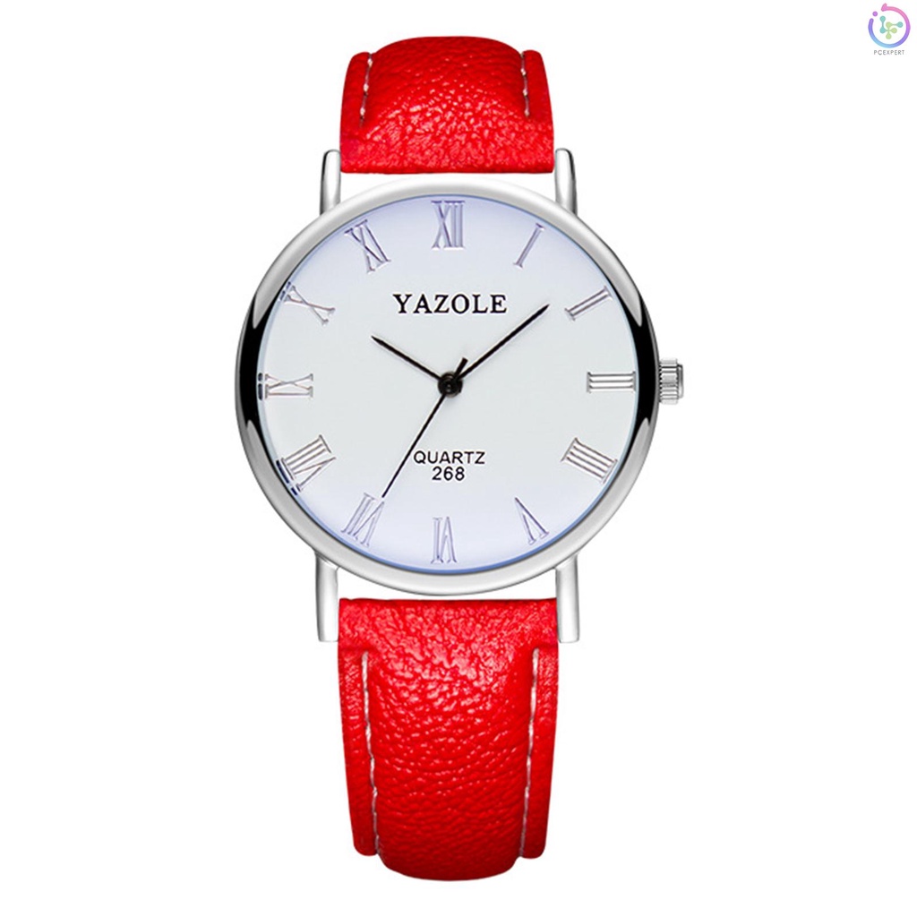 โปรโมชั่น Yazole นาฬิกาข้อมือควอตซ์ ตัวเลขโรมัน บล็อกแสงสีฟ้า หรูหรา ...