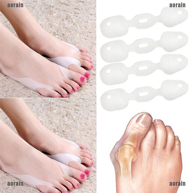 AG Transparent Silicone Gel Bunion Big Toe Separator Foot Protector ...