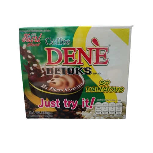 Dene detoks coffee DeNeNe Detok Plus Coffee กาแฟดีแน่ สลายพุง 10ซอง ...