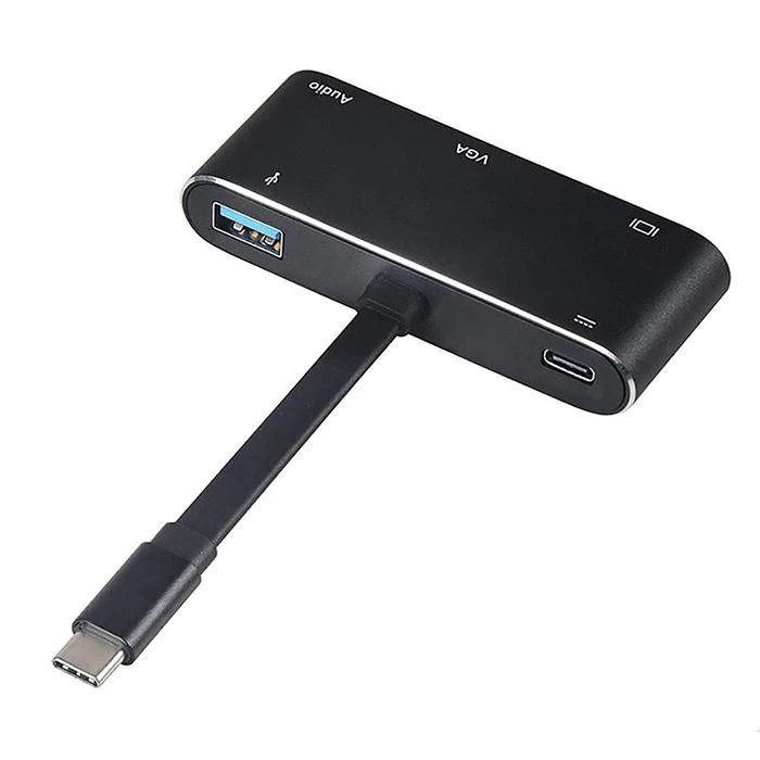 อะแดปเตอร์แปลง 5 in 1 hub type - c to hdmi/vga/audio/usb 3 . 0 และ usbc ...