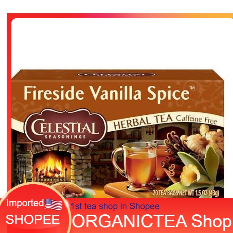 Celestial Seasonings Herbal Tea Fireside Vanilla Spice 20 Tea Bagsพร้อม ...