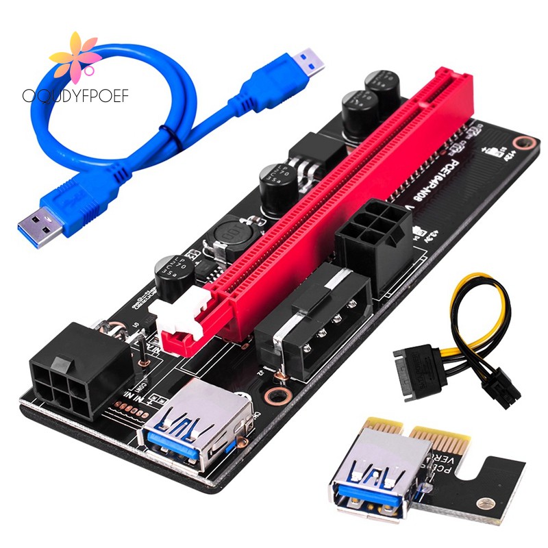 Ver009 Usb 3 . 0 Pci - E Riser Ver009S Express 1X4 X 8X16 X อะแดปเตอร์ ...