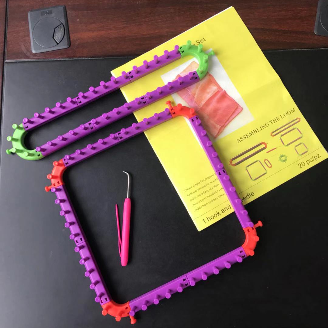 Red Embroidery Multifunctional Combination Knitting Device Scarf Hat ...