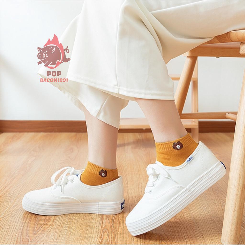 ถุงเท้าหมี 1คู่ แถม 1คู่ เส้นใยที่หนา เพิ่มความทนทาน บางเบา ใส่สบาย ...