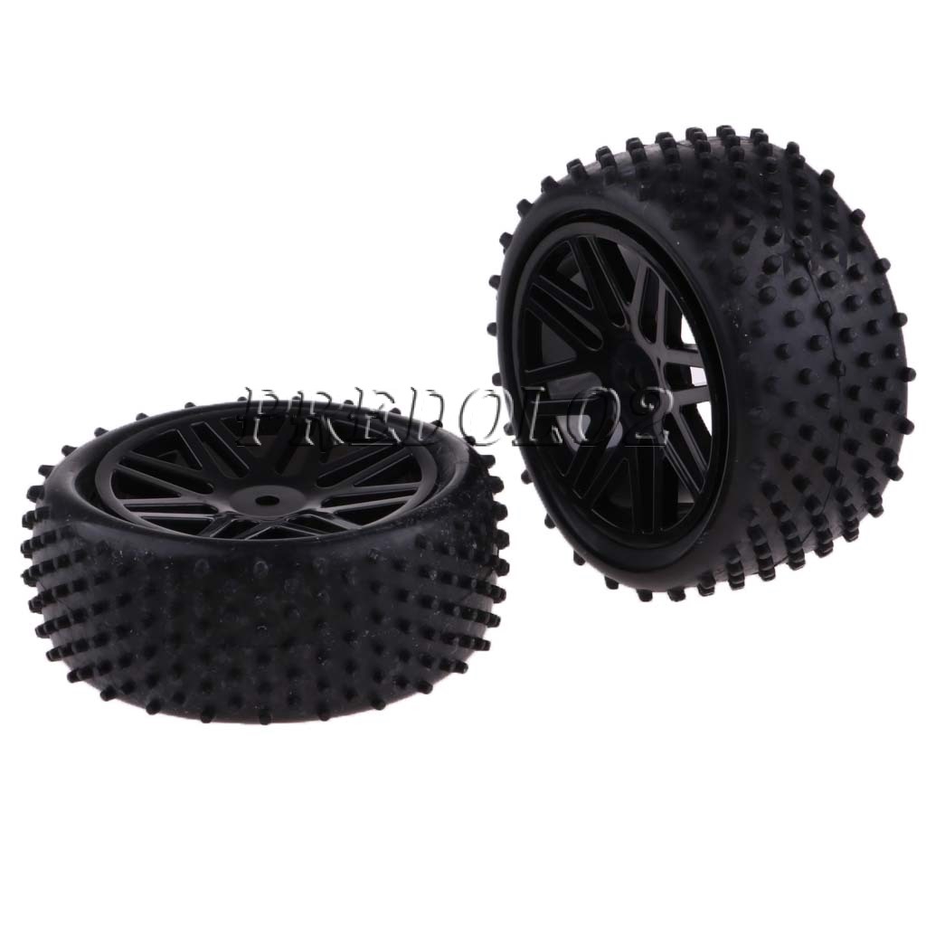 [PREDOLO2] 4Pcs RC Tires & Wheel Rim for RC Car HSP Redcat HPI Axial ...