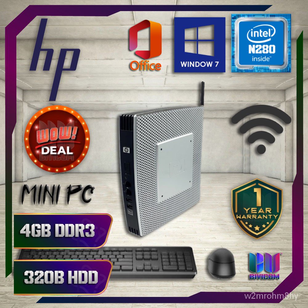 74A3 HP T5470e PC THIN CLIENT - INTEL DUAL CORE / WINDOWS 7 / MINI PC ...