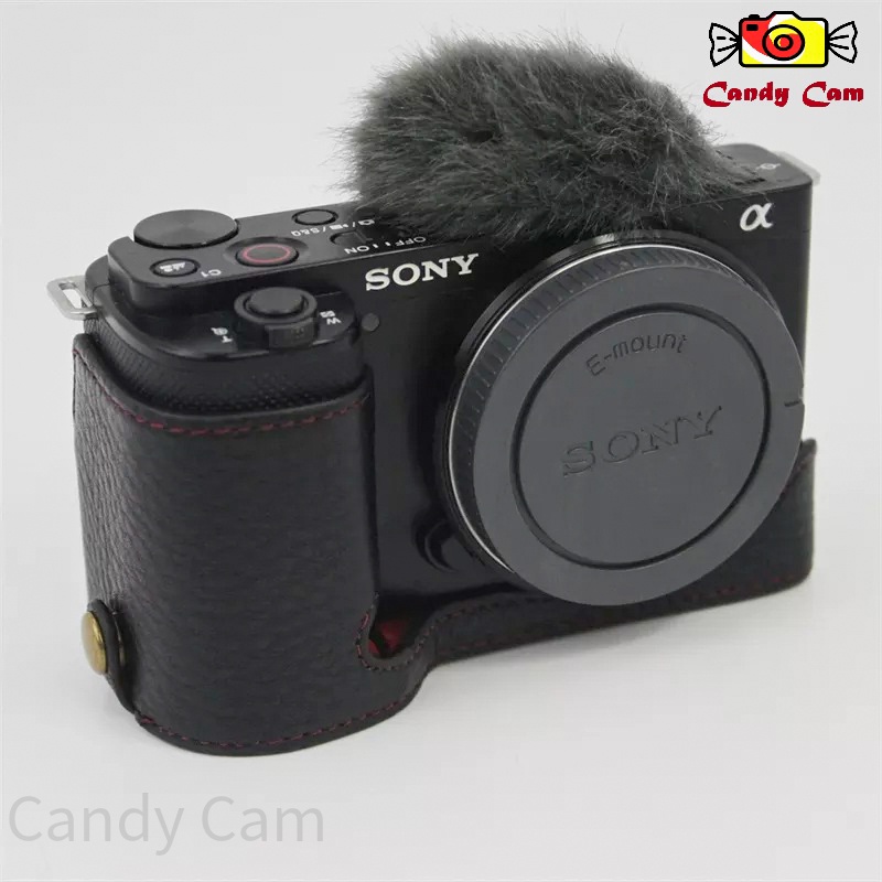 Half case เคสหนัง หนังแท้ Sony ZV-E10 - candy_cam - ThaiPick