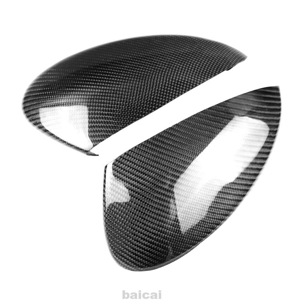 1 Pair Rearview Mirror Cover Exterior Car Carbon Fiber Protective ...