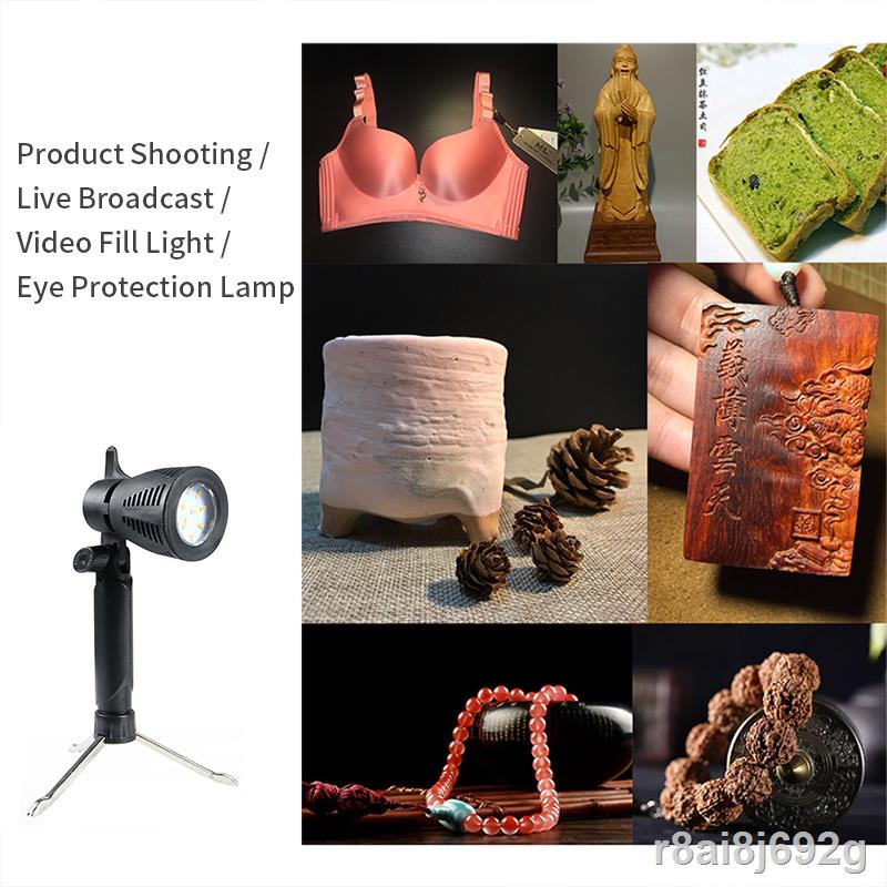 Mini Table Photography LED Continuous Light Lamp Portable Cold Warm ...
