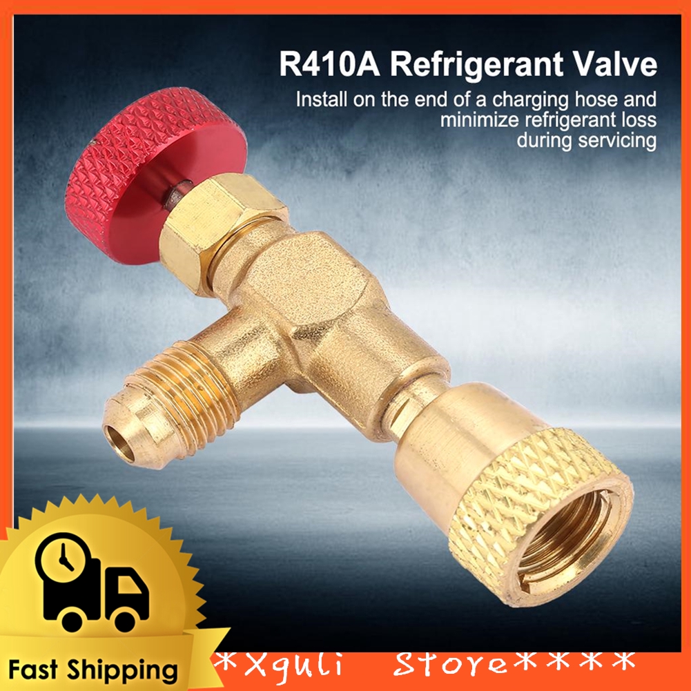 1/4''-5/16'' Brass Flow Control Valve for Refrigerant Charging Hose ...