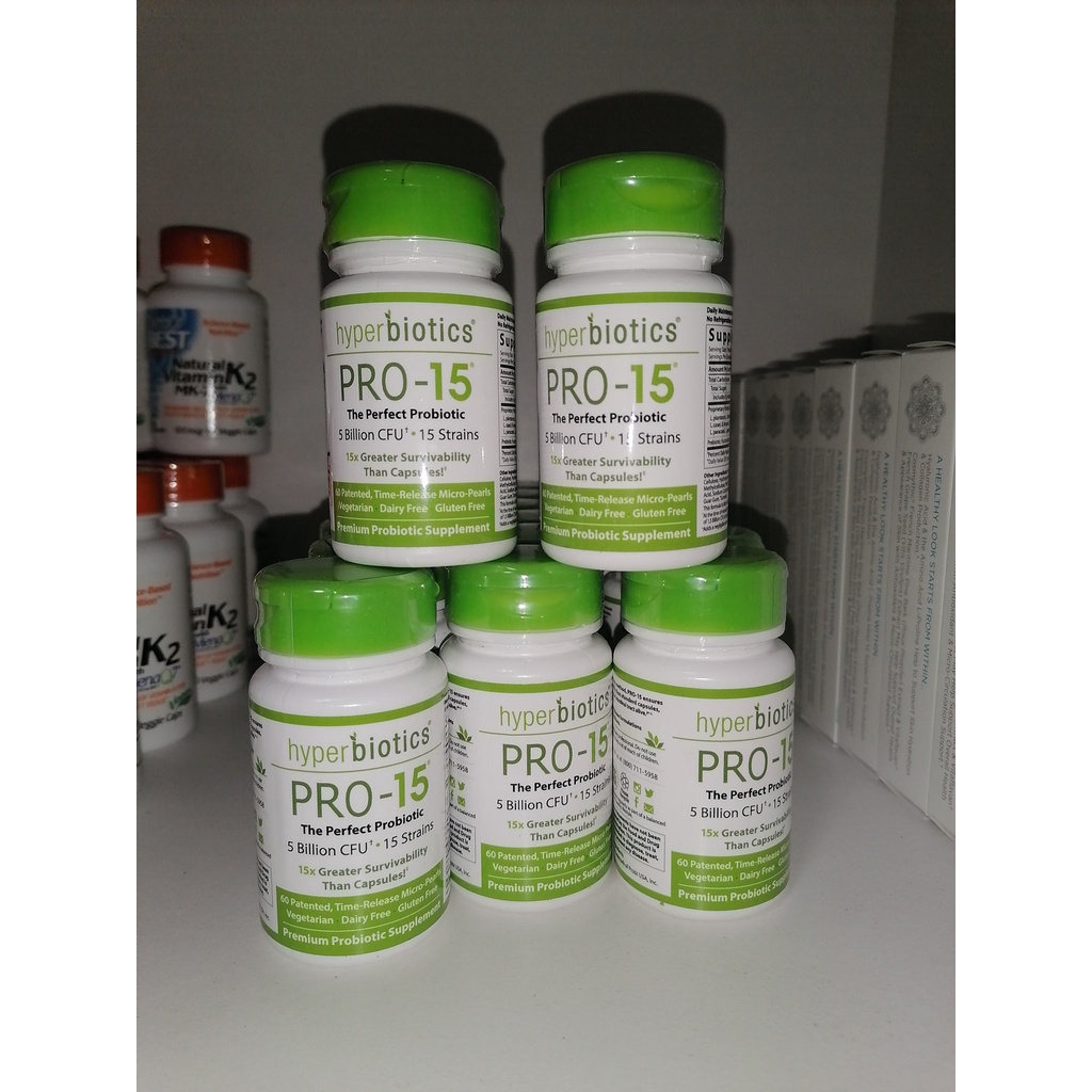 อาหารเสริมช่วยระบบขับถ่าย Hyperbiotics PRO-15 The Perfect Probiotic 5 ...