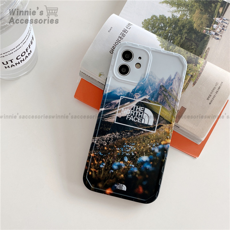 เคส North Face iPhone 12 Snow Mountain ฝาครอบป้องกัน สำหรับ iPhone 11 ...