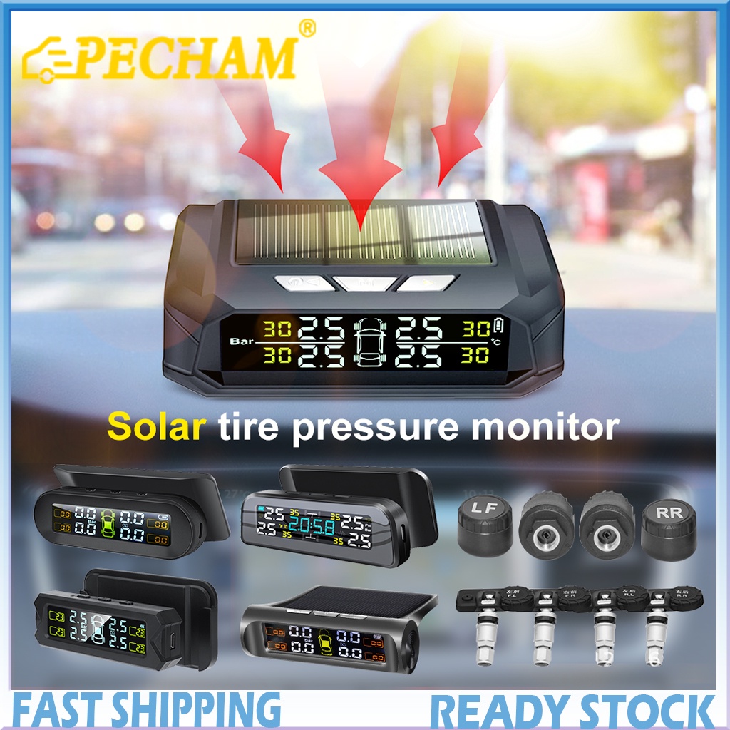 PECHAM Tpms เครื่องวัดความดันลมยาง ระบบตรวจสอบความดันลมยาง บลูทูธ ไร้ ...