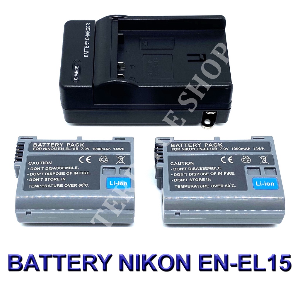 ENEL15 EN-EL15 EN-EL15B Battery and Charger For Nikon ...
