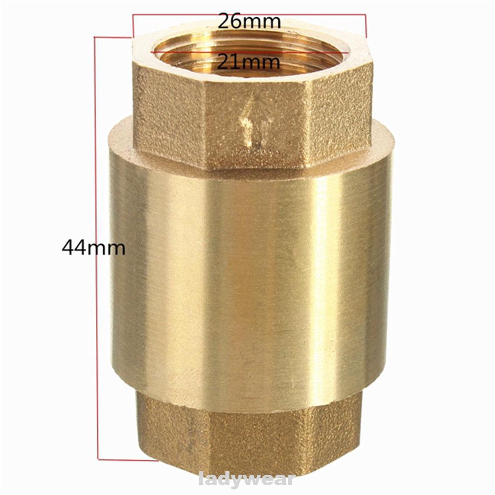 Check Valve Brass In Line Spring Accessories Connector DIY Home ...