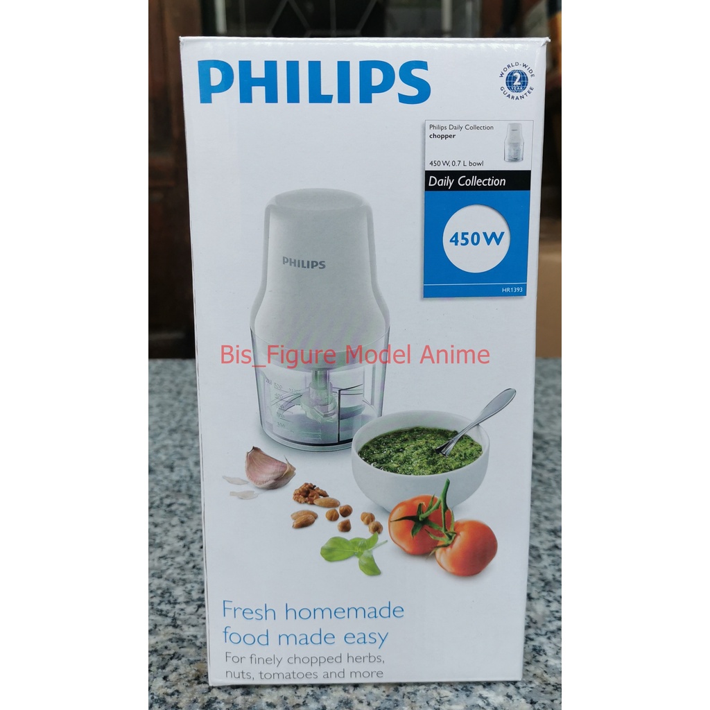 PHILIPS เครื่องบดสับ รุ่น HR1393 สีขาว 450 วัตต์ 0.7 ลิตร ของใหม่ ...