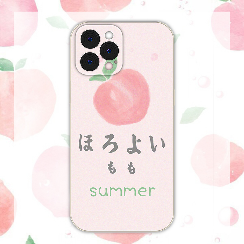 เคสซิลิโคน iphone 12 Strawberry peach drink เคสไอโฟน7plus เคส iphone 11 ...