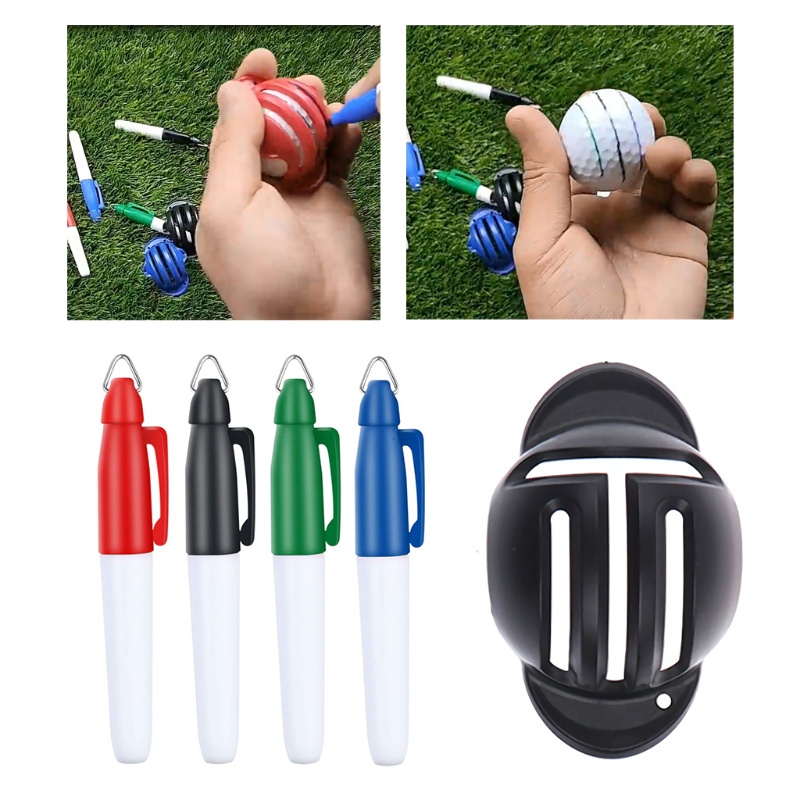 Golf Ball Line Marking Alignment Tool Marker Pens Golf Putting ...