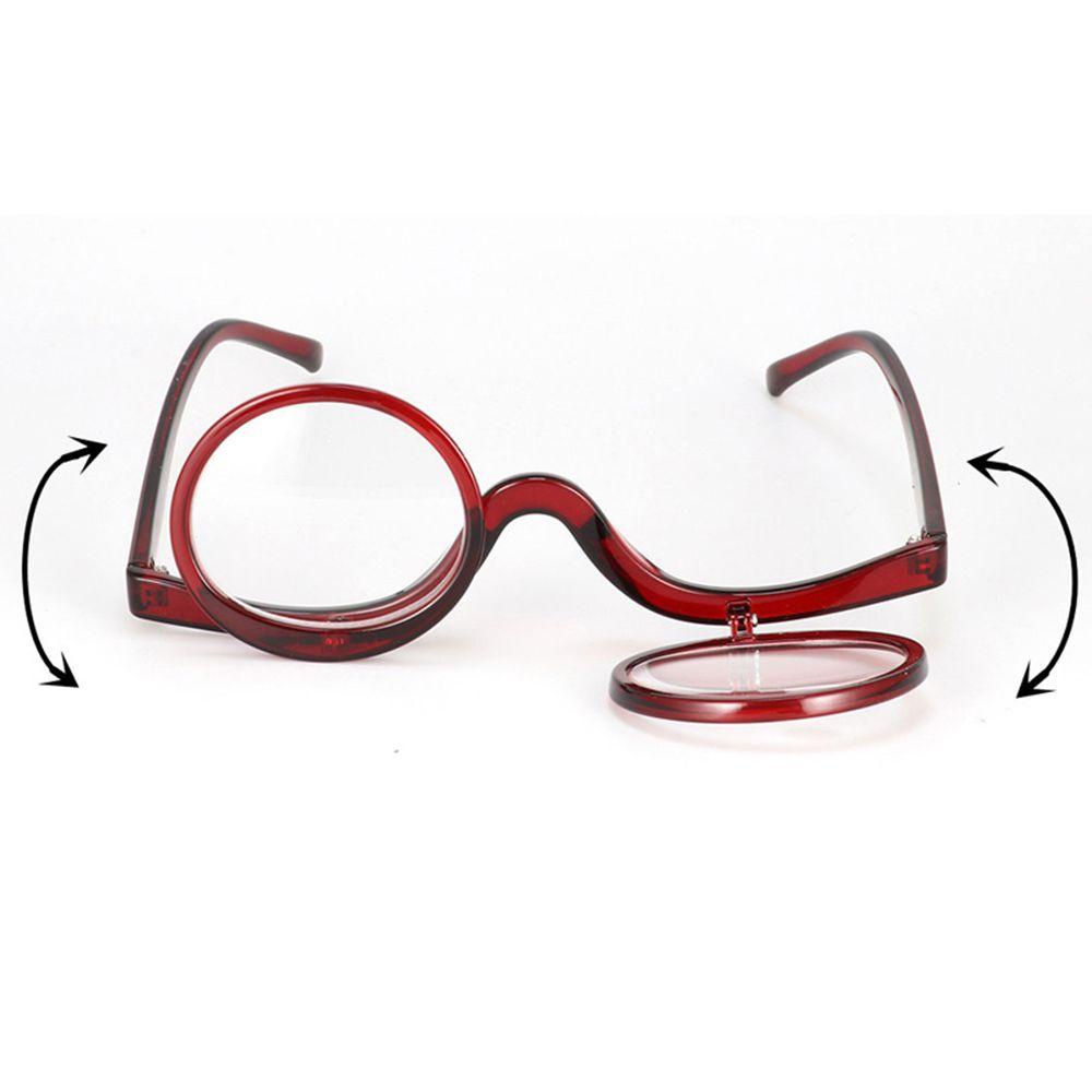 JUNE Portable Makeup Eyewear Resin Frame Folding Clamshell Reading ...