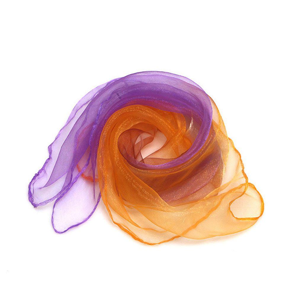 SIMPLE Solid Color Gradient Color Dancing Scarf for Handbag Dance ...