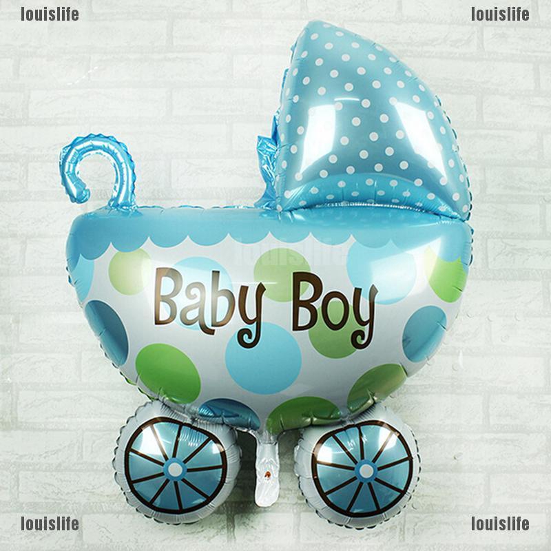thro 1 X Mini Baby Stroller Foil Balloons Wedding Brithday Party Decor ...