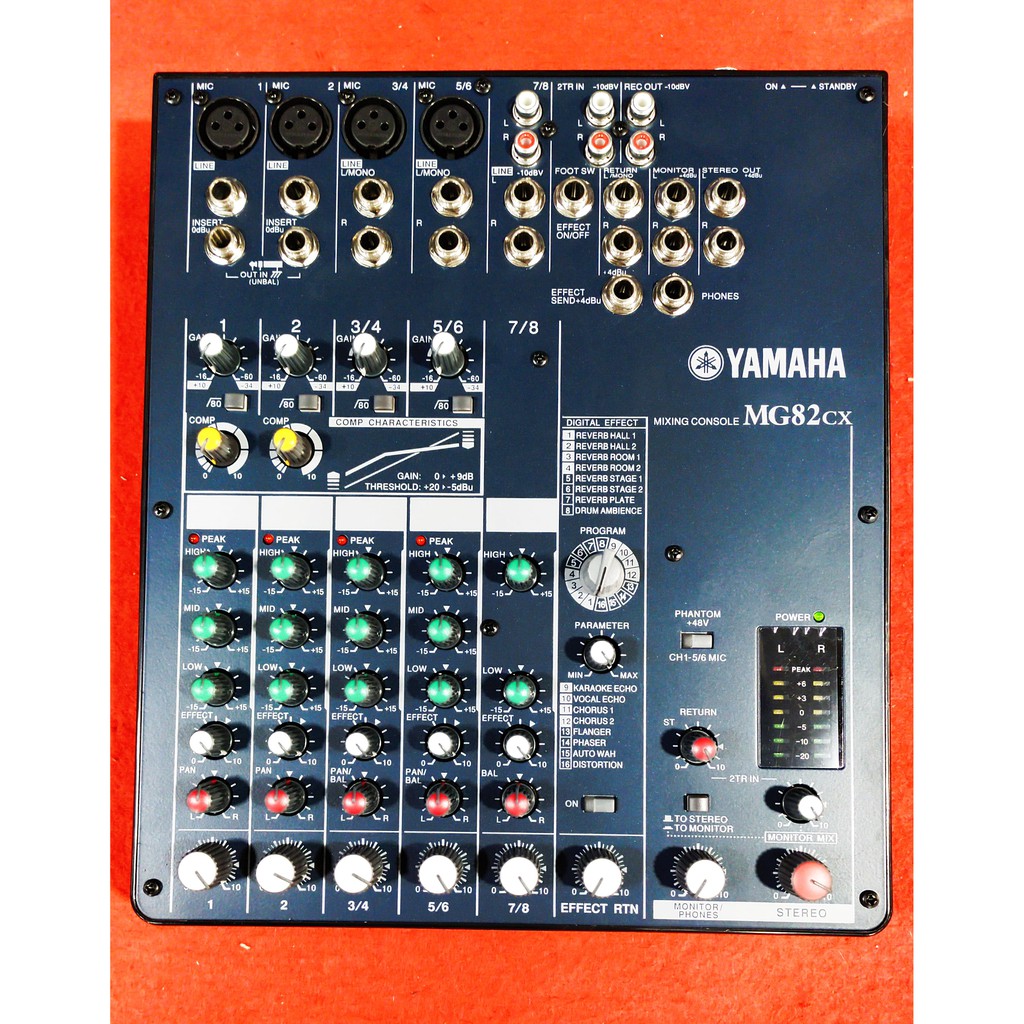YAMAHA MG82cx (ปี2020) มิกซ์เซอร์ 4 ช่อง XLR/ 2 ช่อง Stereo เอฟเฟคแท้ ...