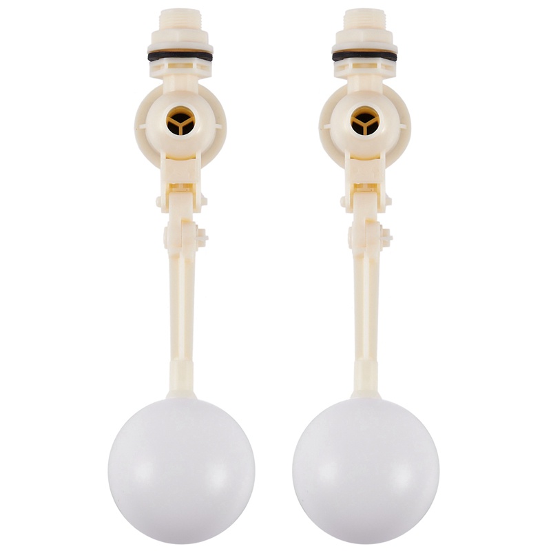 New 2X 3/4 Inch PT Thread Water Sensor Float Plastic Float Valve ...